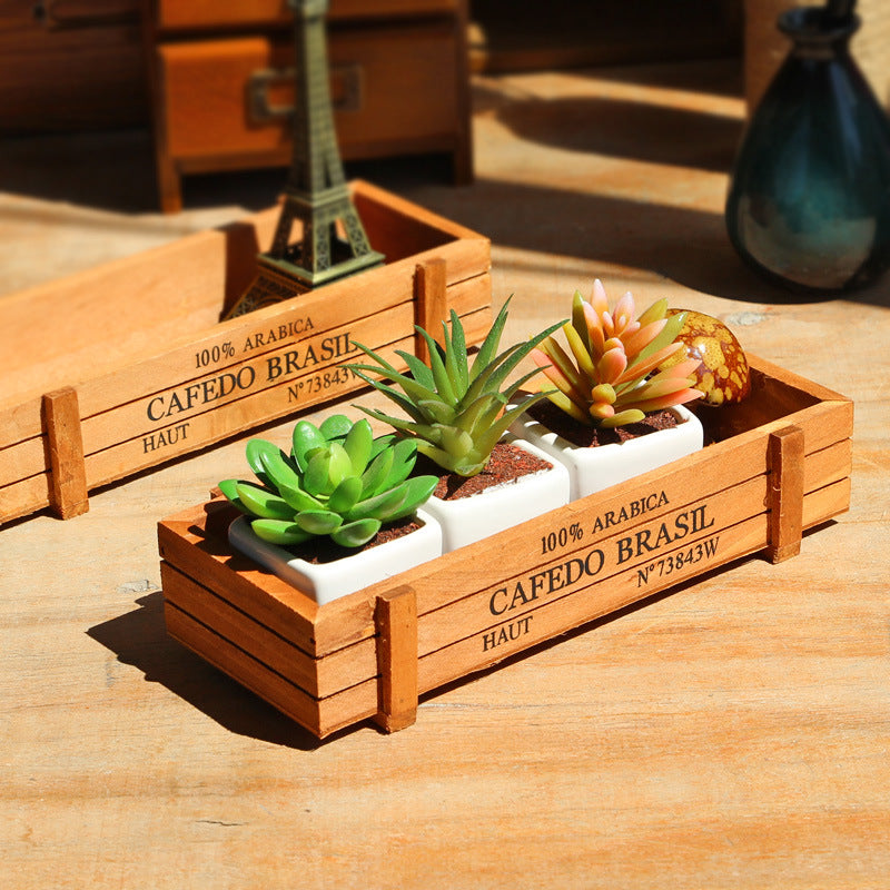 Mini Wooden Crate Ellure Decor